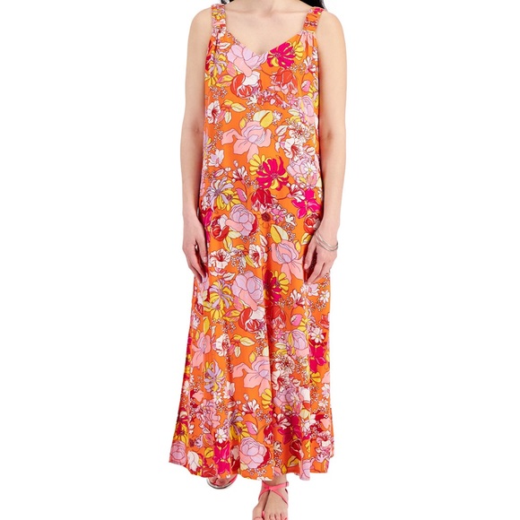 Sam And Jess | Dresses | Sam Jess Medium Petite Floralprint Tushy Strap ...